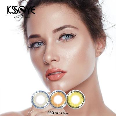 China 14mm Non Prescription Realistic Natural Color Contact Lens For Dark Eyes for sale