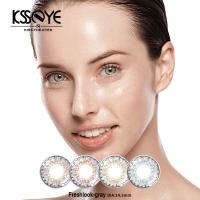 China Eco Colored Yearly 3 Tone Contact Lenses Natural Eye Lenses 14.5mm for sale