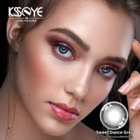 China Colored Cosmetic Opaque Gray Contact Lens Bluish Grey Contacts Eyewear 14.2mm for sale