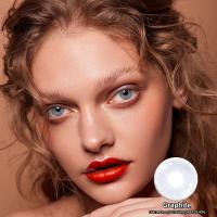 China Solid Graphite Coloured Natural Eye Contact Lenses Without Power 14.0mm for sale