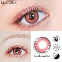 China Daily Colored Prescription 14.5 Mm Contact Lenses Saint Laurent Green Pink Purple Brown for sale