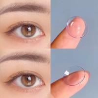 China 14.5mm 0.08mm Clear Soft Natural Color Contact Lens Corrective Lenses With Power for sale