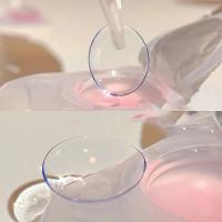 China 14.5mm 0.08mm Clear Soft Natural Color Contact Lens Corrective Lenses With Power for sale
