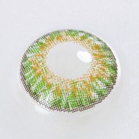 China 14.5mm Green Enhancement Tint Prescribed Colored Contacts With Power for sale