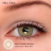 China 14mm Natural Colored Hyperopia Hazel Green Contact Lenses For Black Eyes for sale