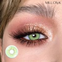 China Realistic Natural Colored Kiwi Green Contact Lens Non Prescription 14.2 for sale