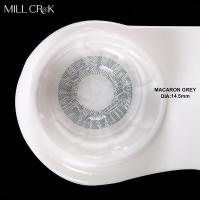 China Soft 14.5mm 3 Tone Natural Sterling Gray Contact Lenses Yearly for sale