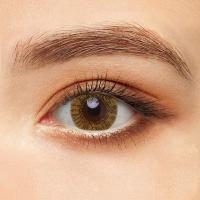 China Three Tone Opaque Colored Contacts Sandy Brown Lens Non Prescription for sale