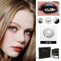 China Daily Colored 14mm Contact Lens Contacts Cyan Grey Brown for sale