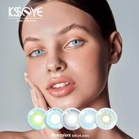 China 14.0mm Colored hazel Blue Eye Contact Lenses Looking Fresh Circle For Costume for sale