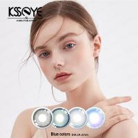 China Oem Brilliant Blue Green Contacts Colored Eye Contacts Non Prescription 14mm for sale