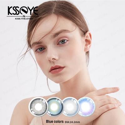China Oem Brilliant Blue Green Contacts Colored Eye Contacts Non Prescription 14mm for sale