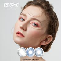 China KSSEYE Sparkle Natural Blue Contact Lenses Real Colored Contacts 14.2mm for sale