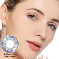 China Cosmetic Brilliant Blue Turqoise 14.5 Mm Contact Lenses Oem for sale