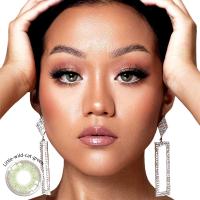 China CE0197 Natural Yearly Wildcat Green Contact Lens 3 Tones for sale