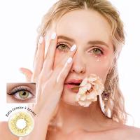 China KSSEYE Amber Brown Colored Contacts 14mm For Big Eye for sale