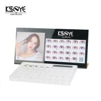 China Clear Acrylic Daily Contact Lens Organizer Case Box For Optical Shop Display for sale