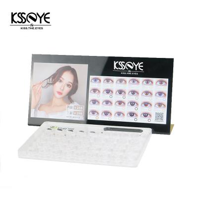 China Clear Acrylic Daily Contact Lens Organizer Case Box For Optical Shop Display for sale
