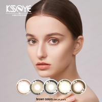 China 14mm Natural Colored Hyperopia Hazel Green Contact Lenses For Black Eyes for sale