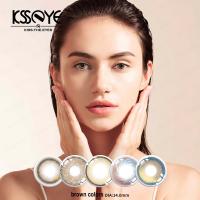 China KSSEYE Color Changing Natural Golden Brown Contacts Lenses 1 Year 14.5mm for sale