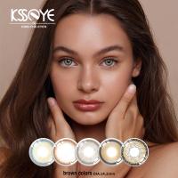 China KSSEYE Amber Brown Colored Contacts 14mm For Big Eye for sale