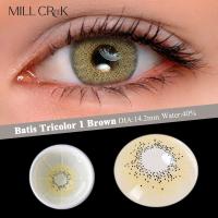 China BATIS OEM Green Colored Soft Cosmetic Contact Lenses For Dark Eye for sale