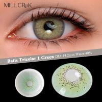 China BATIS OEM Green Colored Soft Cosmetic Contact Lenses For Dark Eye for sale