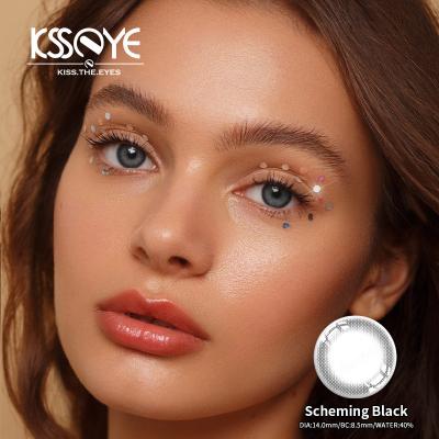 China Odm Solid Most Realistic Colored Contacts Natural Looking For Dark Eyes for sale