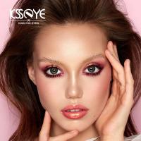 China Realistic Soft Natural Black Contacts 4 Tone For Dark Eyes for sale