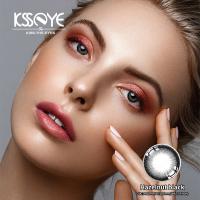 China Realistic Soft Natural Black Contacts 4 Tone For Dark Eyes for sale