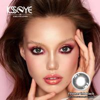 China KSSEYE Glutinous Dolly Black Circle Lenses Contacts For Big Eyes for sale
