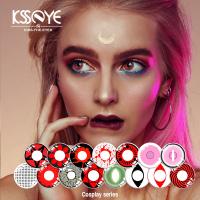 China Safe Circle Costume Colored Cosplay Contact Lens Green Blue Pink 14.5mm for sale