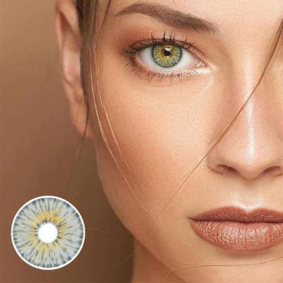 China Daily Disposible Cosplay Contacts Lenses Turquoise Color Lens 14.2mm for sale
