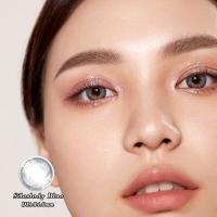 China Yearly Sweety Natural Prescription Grey Colored Contacts Lens For Dark Skin  for sale
