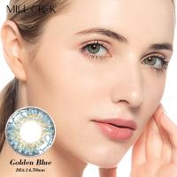 China Soft Gem Sapphire Blue Contact Lenses Natural Color Lenses 1 Year for sale