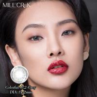 China Prescription Monthly Colored Contacts Sandy Grey 14mm for sale