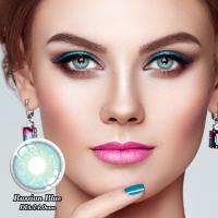 China Oem Brilliant Blue Green Contacts Colored Eye Contacts Non Prescription 14mm for sale