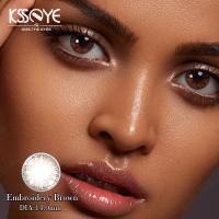 China Affordable Monthly Colored Contacts Caramel Brown Lens 3 Tone for sale