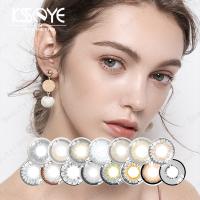 China Comfortable Soft Icy Grey Contact Lenses Colored Contacts For Light Eyes 8.5mm for sale