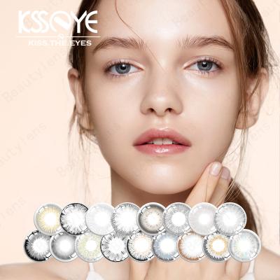 China 1 Year Soft Hazel Grey Eyes Lens Natural Cosplay Circle Lenses for sale
