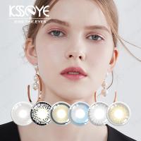 China Enhancement Beauty Icy Gray Contact Lenses 3 Tone 8.5mm for sale