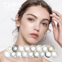 China ODM 2 Tone Natural Looking Ocean Sky Gray Contact Lens Private Label 14.0mm for sale