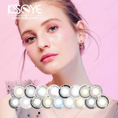 China Yearly Sweety Natural Prescription Grey Colored Contacts For Dark Skin for sale