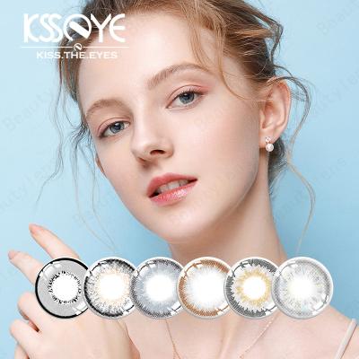 China Color Enhancing Prescribed Doll Eyes Gray Contact Lens 14.2 for sale