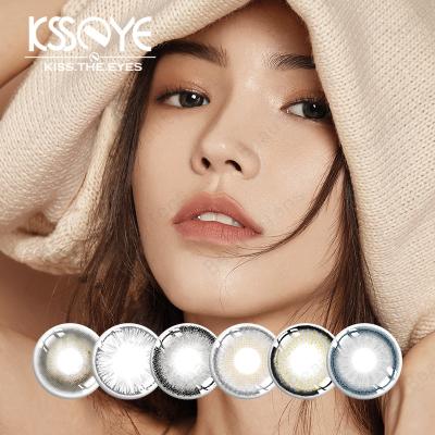 China ISO13485 14.2mm Non Prescription Mint Gray Contact Lens For Costume Cosplay for sale