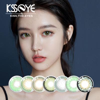 China Custom Amethyst Colored Contacts Cosmetic Eye Lenses On Brown Eyes for sale
