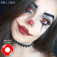China Soft Color Cosplay Red Contact Lenses Halloween Eye 14.5mm dia for sale