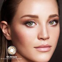 China Odm Colored Moonlight Brown Colored Contacts Lenses For Dark Eye for sale