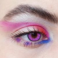 China Big Eye Green Soft Colored Contacts Lens For Cosmetic Make Up for sale