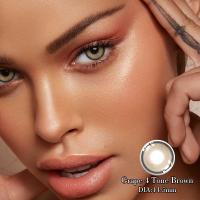 China OEM Colored Dark Brown Contact Lens HEMA NVP With -0 To -8 Power for sale